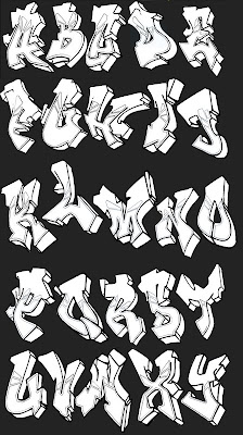 Wallpaper Graffiti: Digital Graffiti Alphabet Letter "A-Z