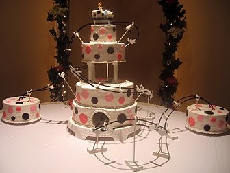 Wedding Cake in the design of Roller Coaster