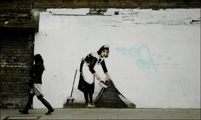 graffiti walls: Banksy Graffiti in His Own Words