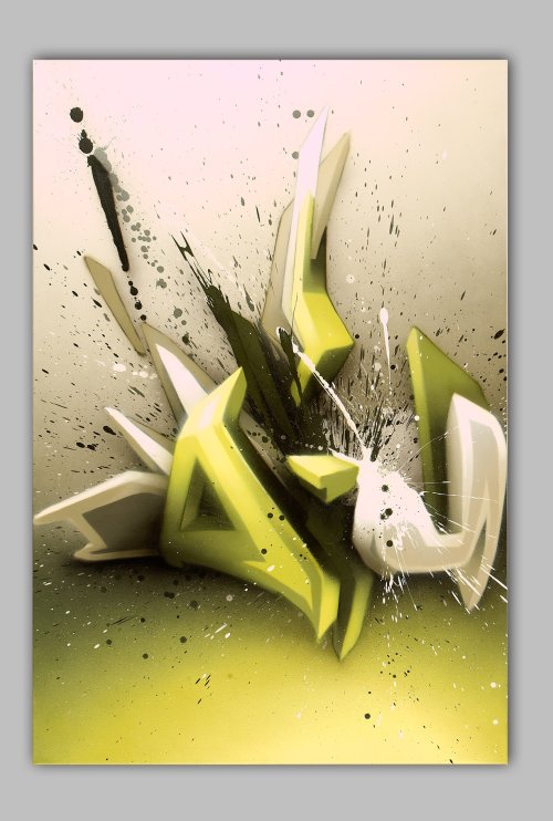 Graffiti: 44 - Realistic 3D Graffiti Artworks