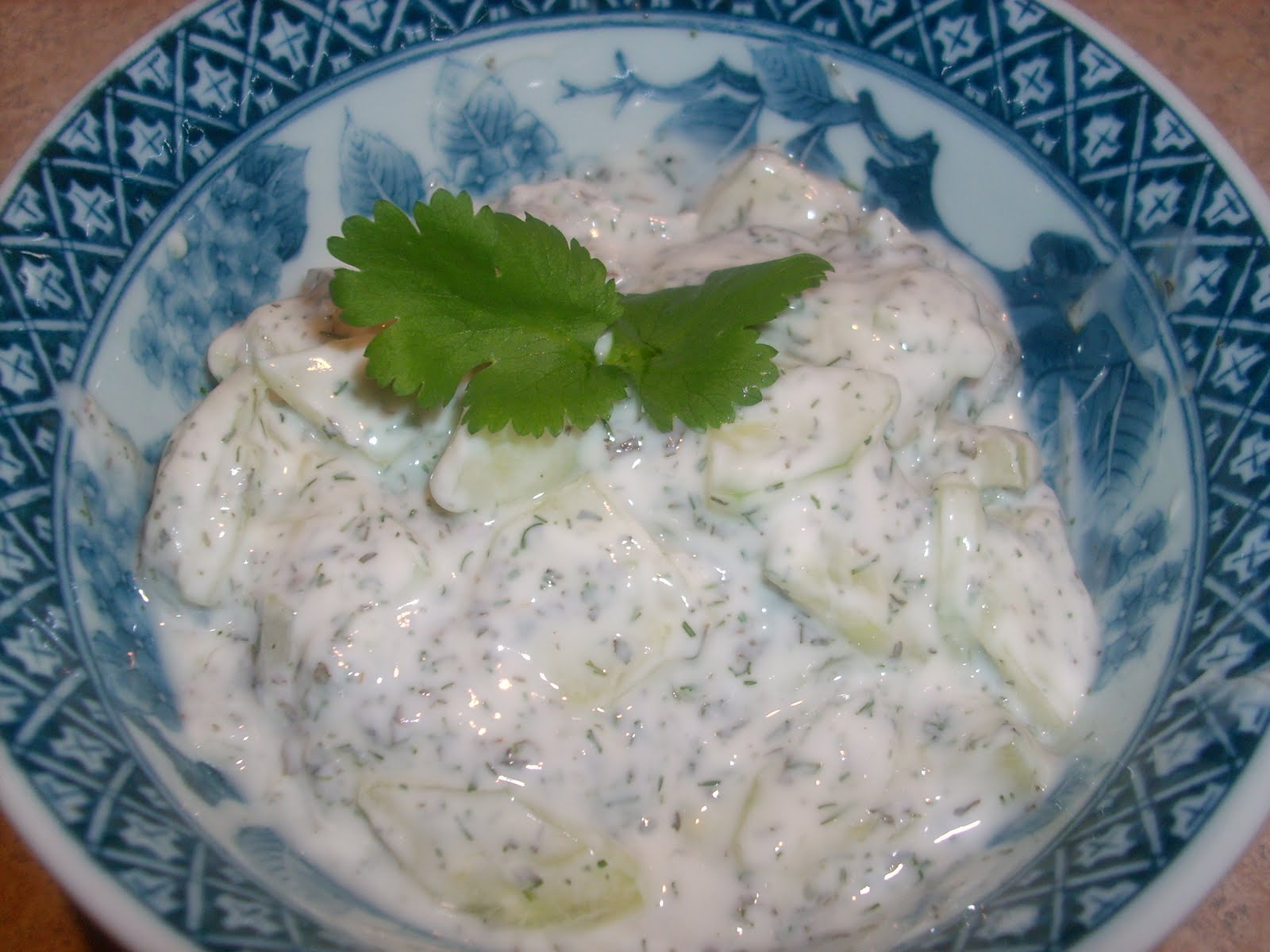 Cooking for Bliss: Cakik (Cucumbers with Yogurt, Dill and Mint)