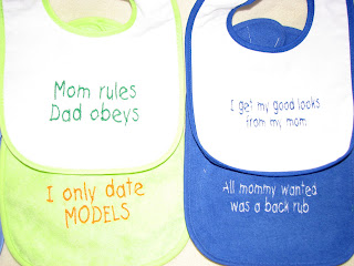Stickety-doo-dah: Funny baby bibs (for boy)