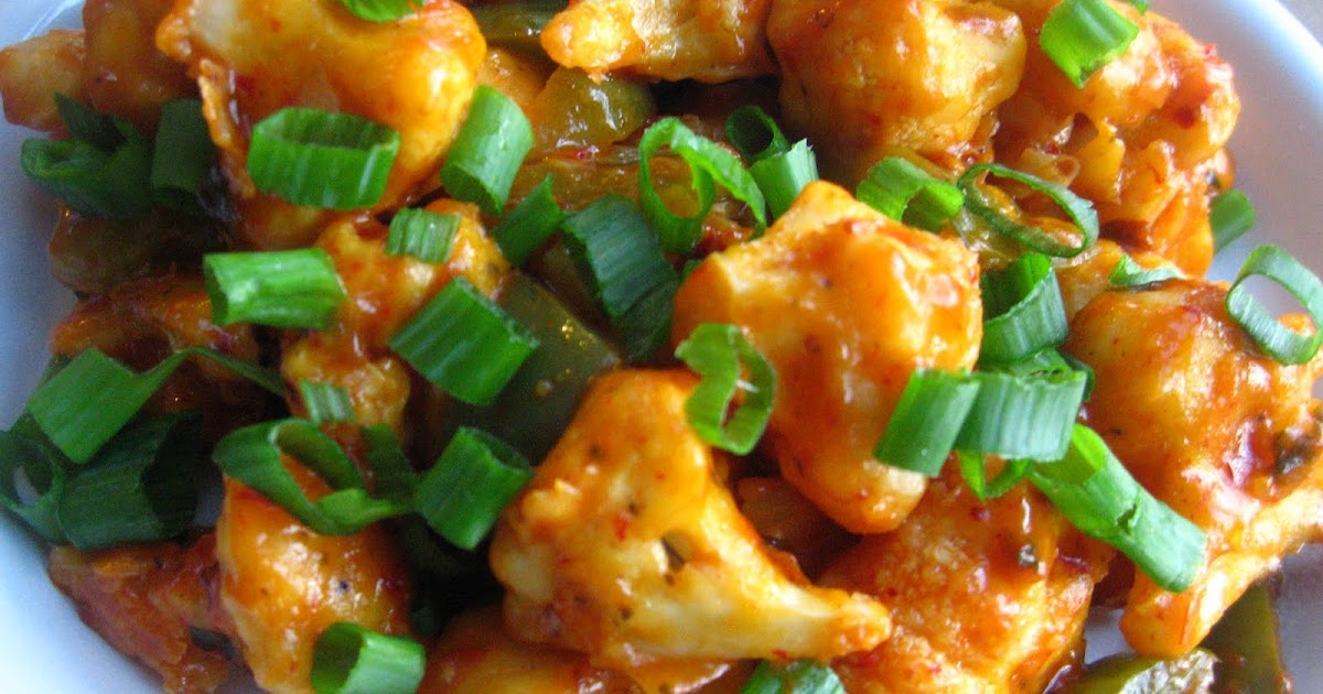 A Peek into My Kitchen: Gobi / Cauliflower Manchurian ~ Baked