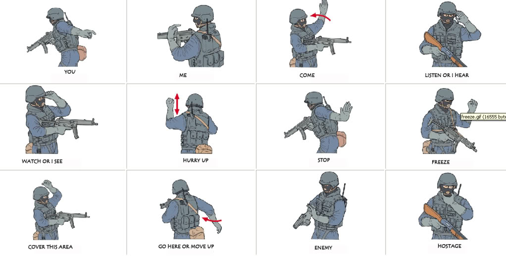 Alam Pikiranku: Mengintip Isyarat Tangan S.W.A.T Team