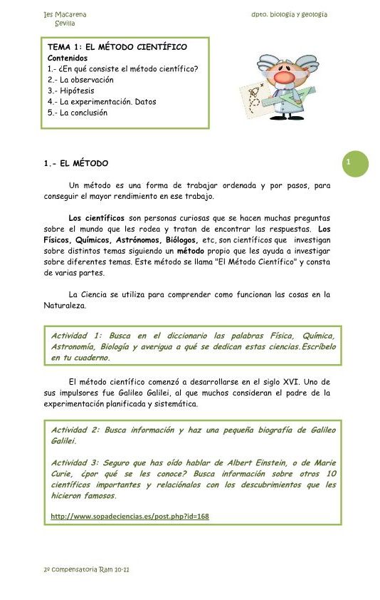 el blog de 2º a: El método científico