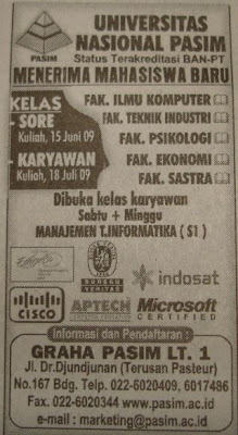 Photo | Foto - Kliping: Universitas Nasional Pasim