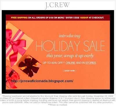 J.Crew Aficionada: J.Crew Email: Introducing our holiday sale + FREE ...