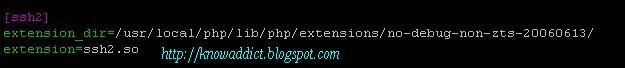 Knowledge Addict: Installation PHP ssh2 extension on PHP5, Apache2