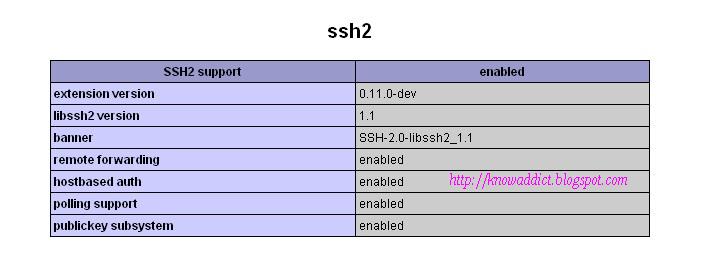 Knowledge Addict: Installation PHP ssh2 extension on PHP5, Apache2