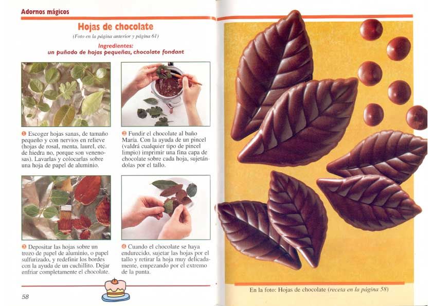 Hojas de Chocolate