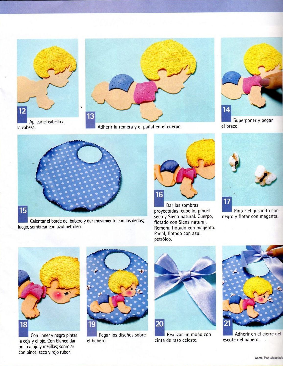 Moldes de bebés gateando - Imagui