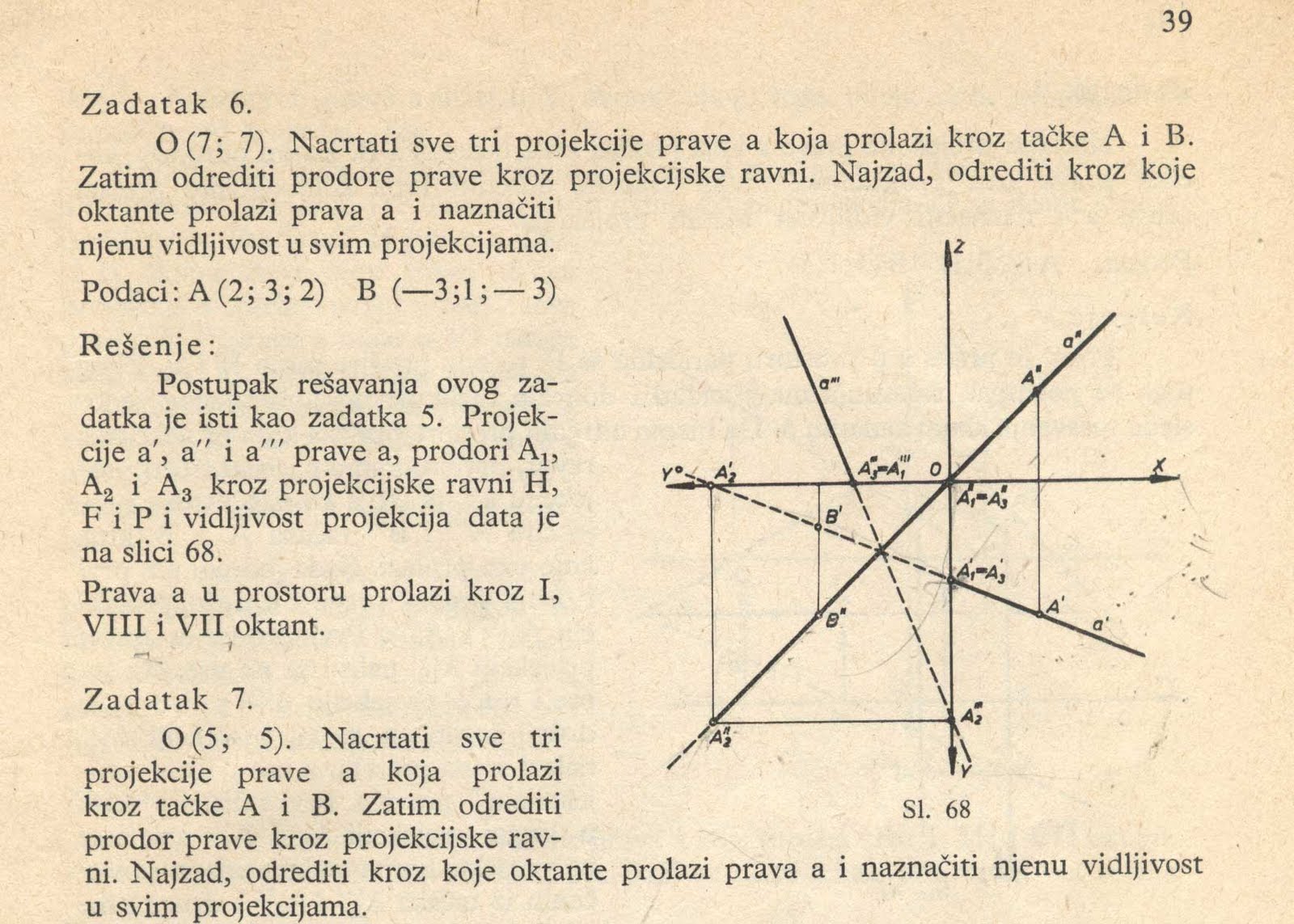 NACRTNA GEOMETRIJA - DESCRIPTIVE GEOMETRY - GEOMETRIA DESCRITTIVA ...