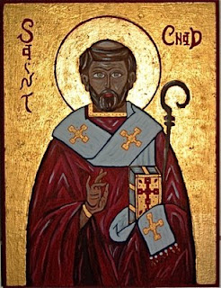 Walsingham Wanderings: Icon of Saint Chad, Bishop of Lichfield
