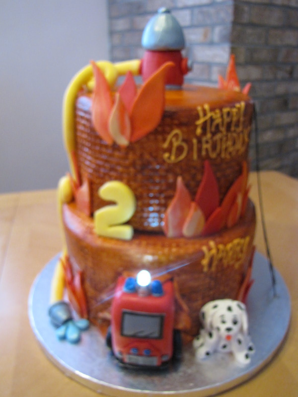 Carat Cakes: "2" Alarm Fire Cake!