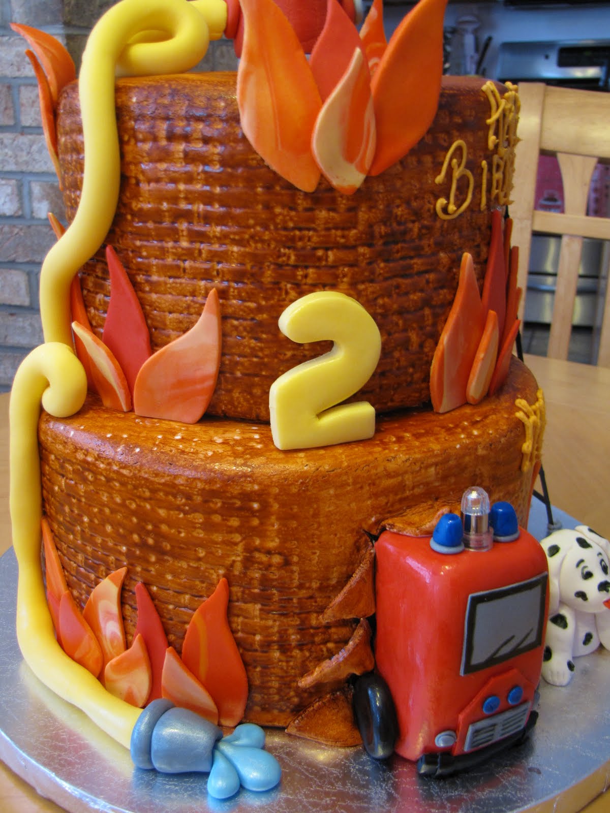 Carat Cakes: "2" Alarm Fire Cake!