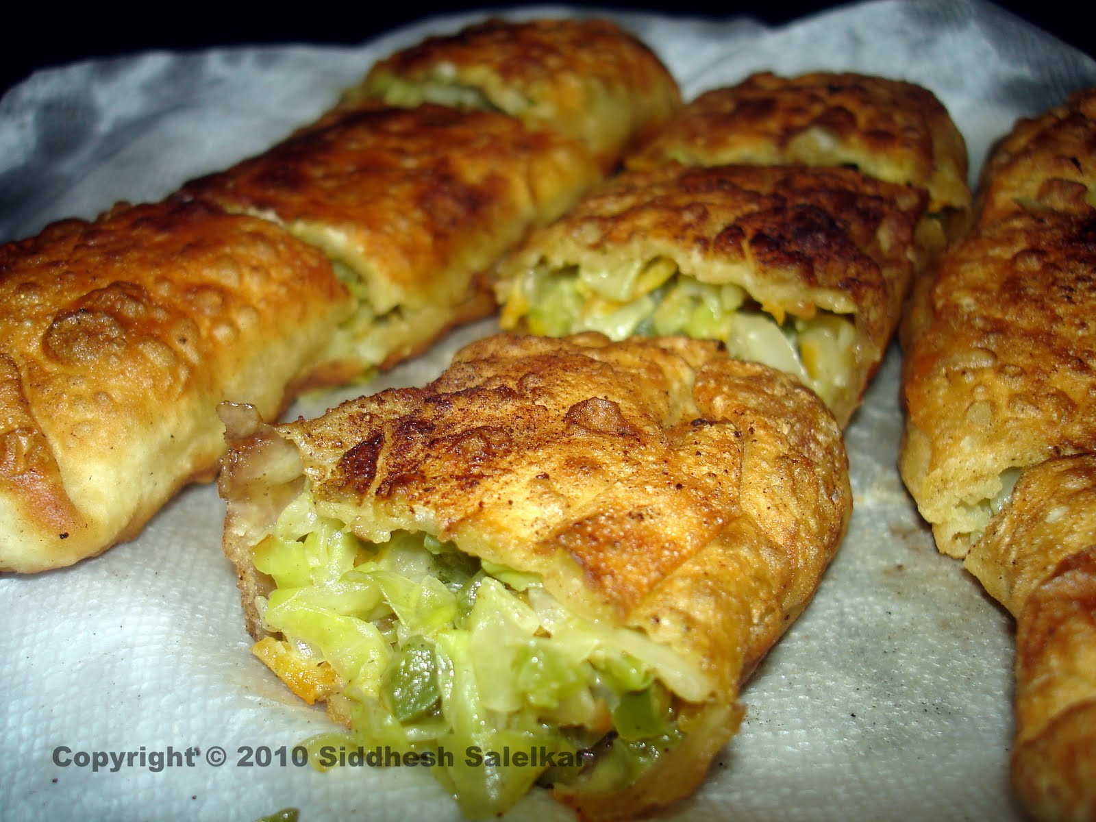 My experiments with the Culinary Arts: Cabbage spring rolls