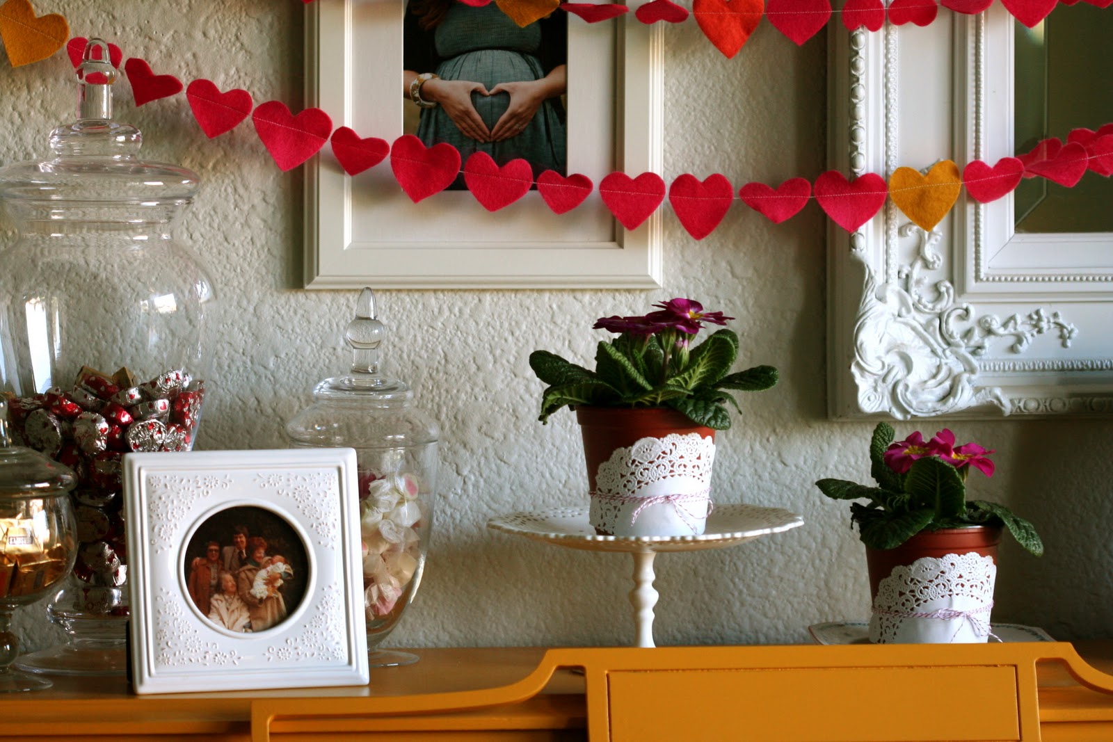 a bit of sunshine: valentine's day display