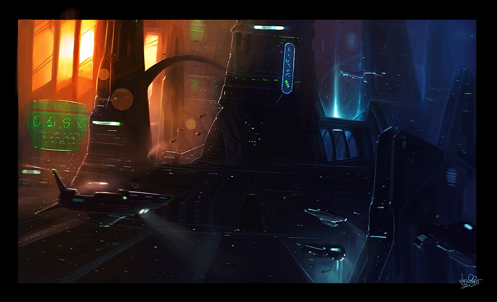 My creations: Alien space station concept