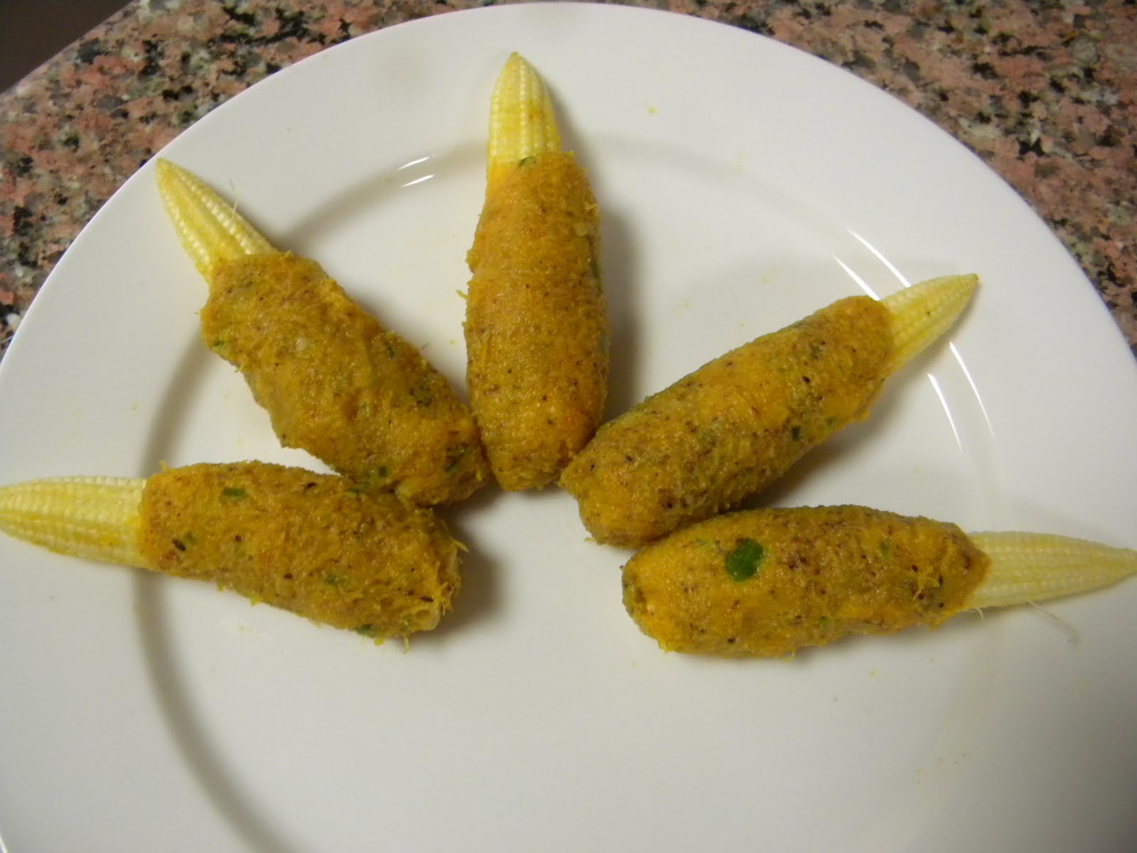 Ranjani's: Butte ke kebab (Baby corn and roasted red pumpkin kebab)