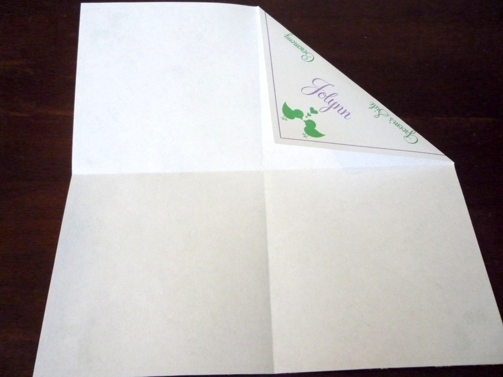 Darling Girl Paper: How to Fold (Directions)