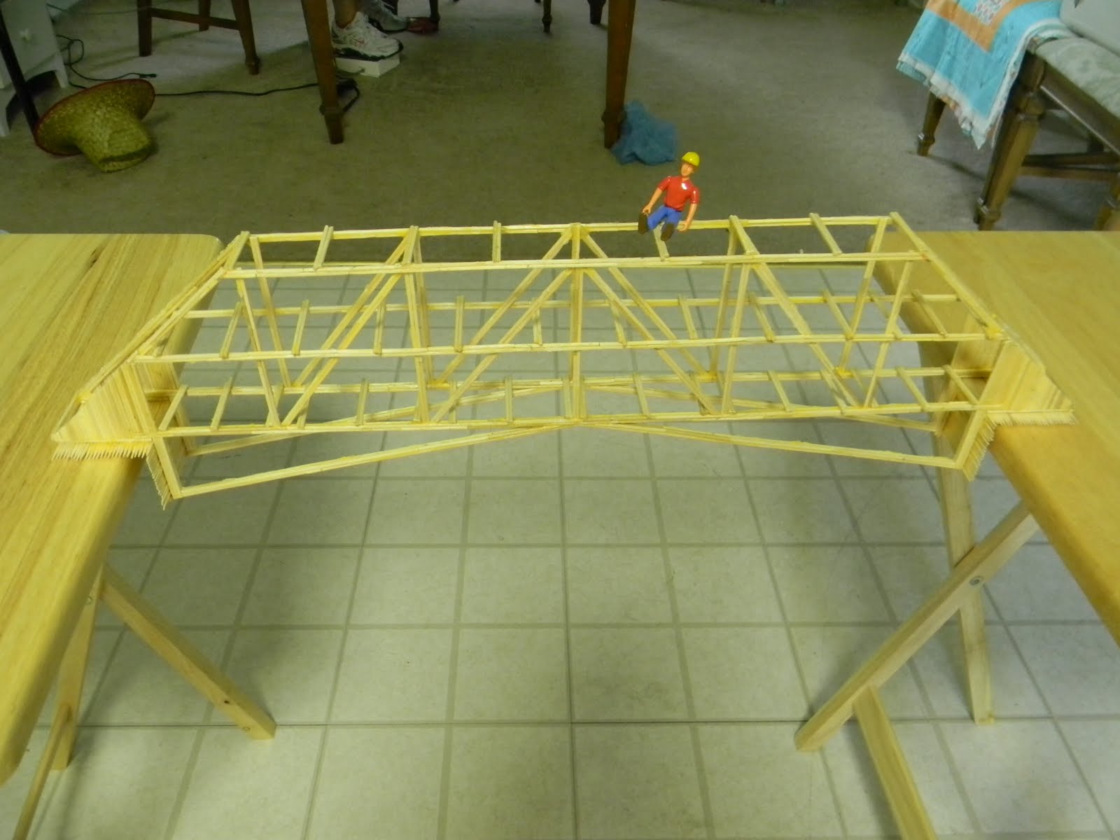 Toothpick Bridge That Can Hold 150 Pounds at Elvira Pierce blog