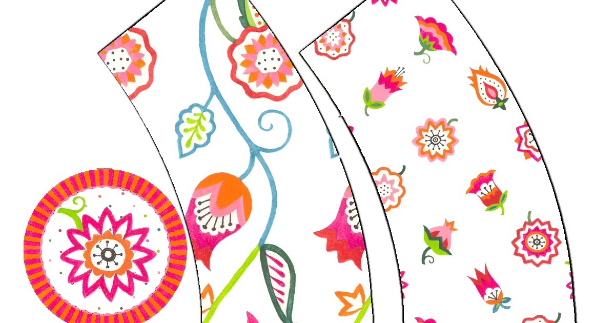 Flores: Toppers y Wrappers para Cupcakes para Imprimir Gratis. | Oh My ...