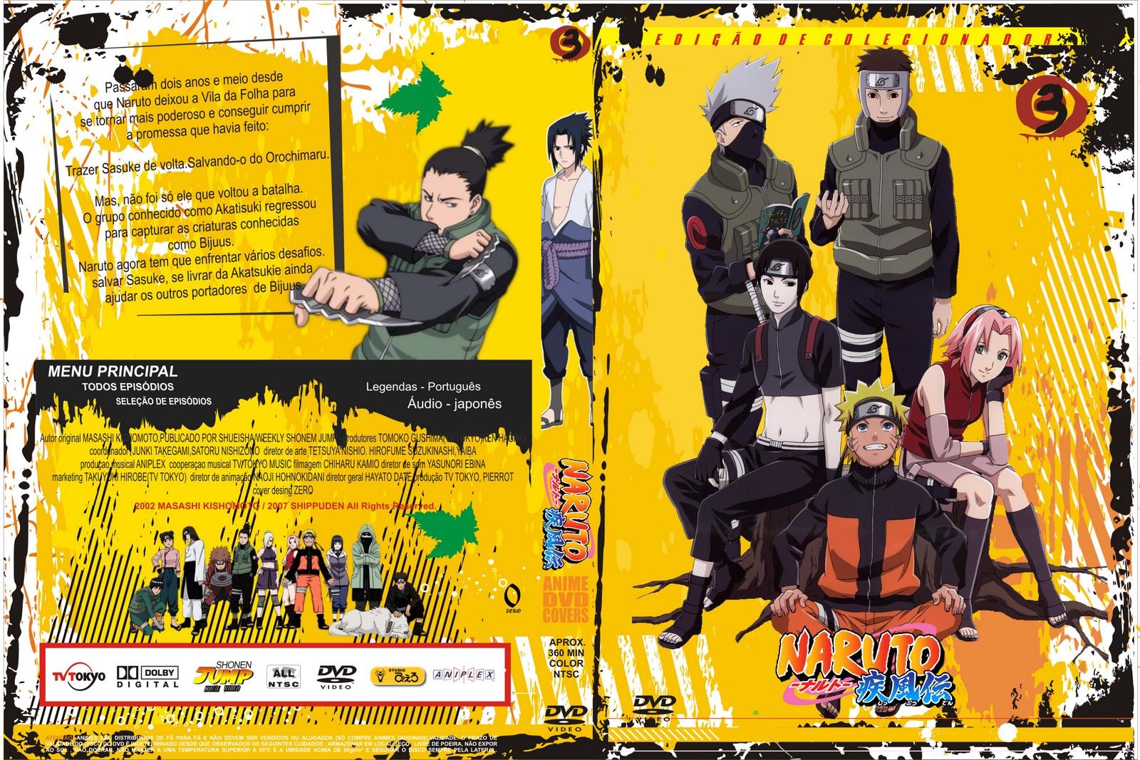 NarutoEx1000: Capas de DVD: Saga Naruto Shippuuden