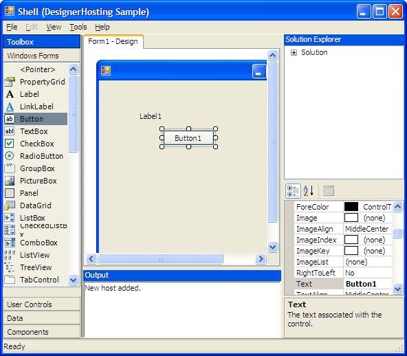 Vs Winforms Designer Inside Your Application