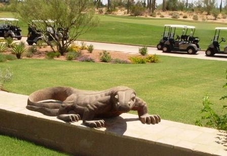 Tucson Daily Photo ~: Godzilla Lizard Hazard ~ Unique Golf Challenge