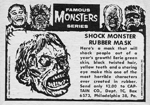 Shock!: A Speculative History of the "Shock Monster" Mask