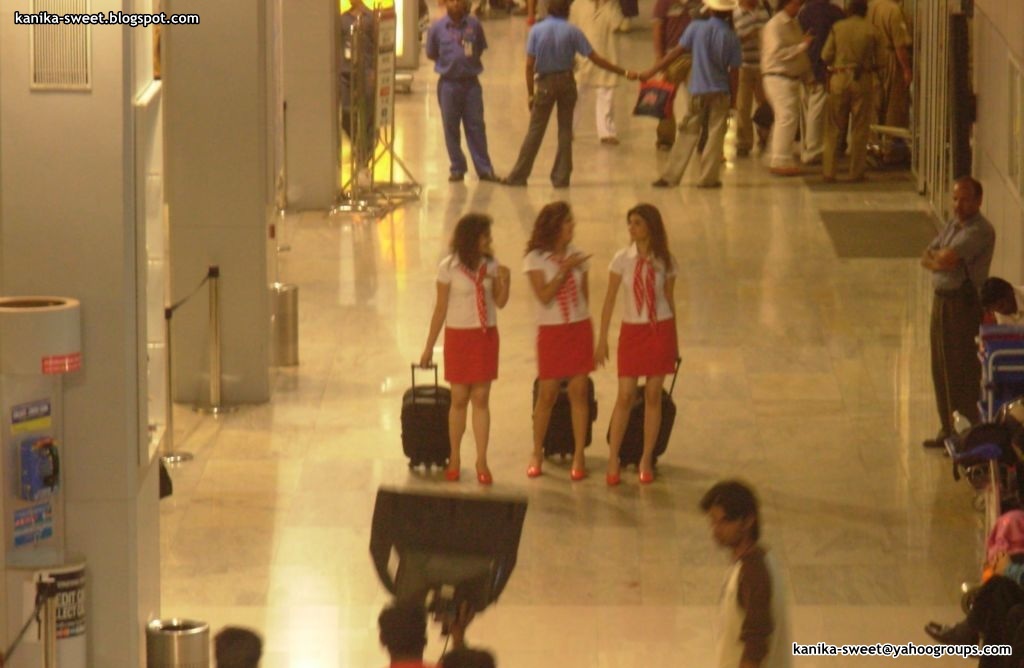 Celebrities Corner: Kingfisher Air Hostess Fashion Show at Airport