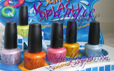 Scrangie: OPI Summer Splash, Surf Party, Beach Party and Nocti NanoBrites