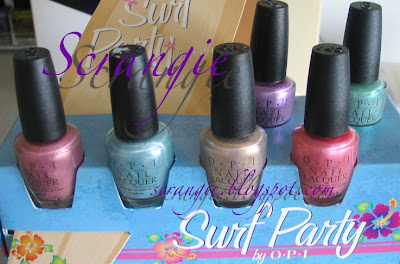 Scrangie: OPI Summer Splash, Surf Party, Beach Party and Nocti NanoBrites