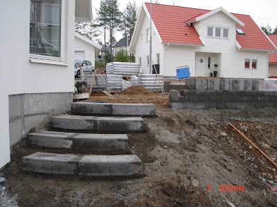 Lundins nya hus: Stentrappa