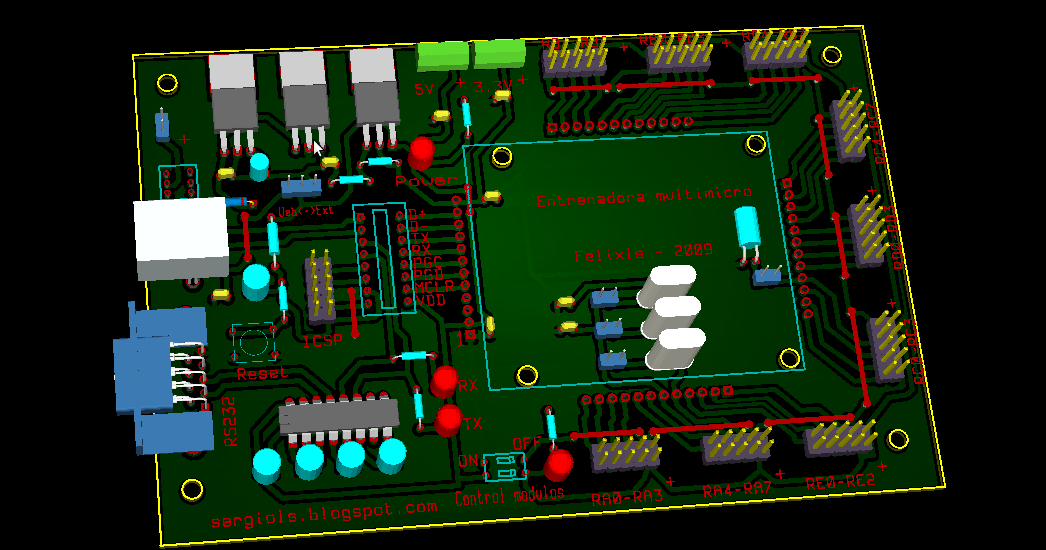Tips Electronica: MultiBoard PIC Trainer v2 by sergiols-felixls