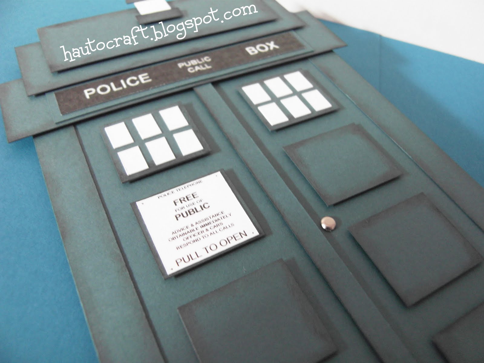Hau To Craft: Dr Who - Tardis Birthday Card