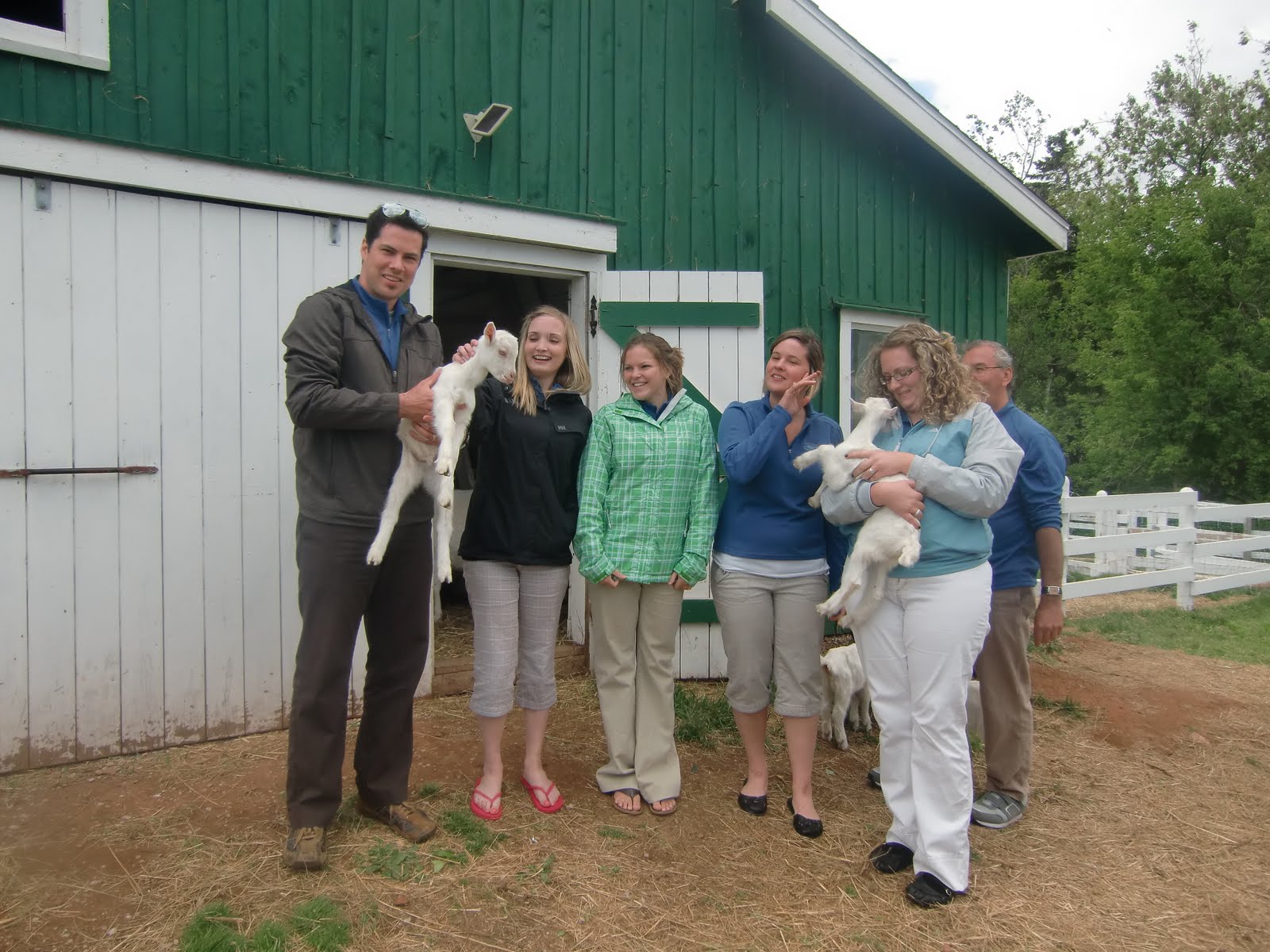 Red Island Goat Farm, PEI: Darcey and his crew from Cavendish ...