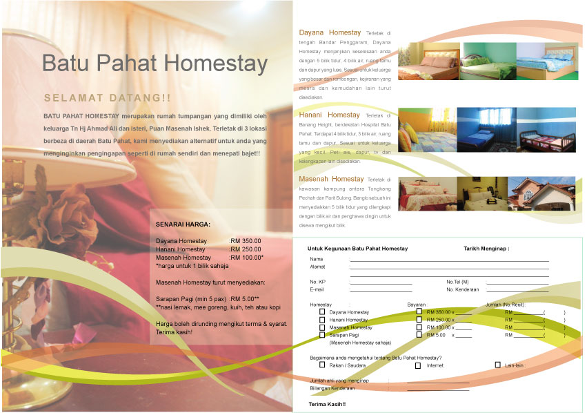 Brochure Batu Pahat Homestay ~ Batu Pahat Homestay