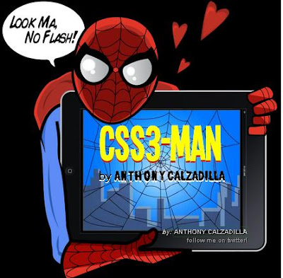 太厲害!! 用CSS3+JS+HTML5來實現的動畫效果 Pure CSS3 Spiderman Cartoon | OdenScope 奧丁 ...