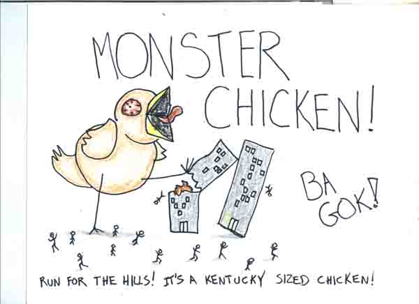 DUDE'S INCREDIBLY COOL KOMIX: MONSTER CHICKEN!