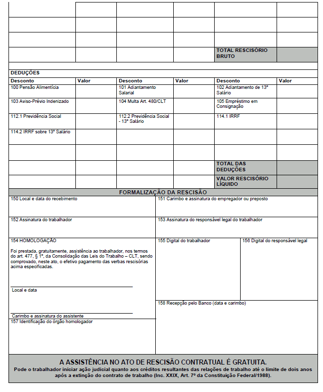 BY S.E.R.: Novo Modelo TRCT