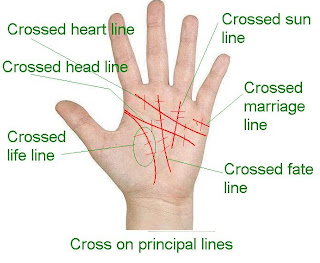 palmistry: Know your Future: Crosses on principal lines