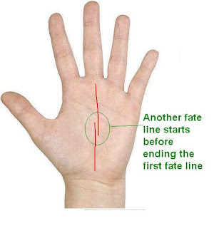 Fate Line and meanings - Palm Reading India