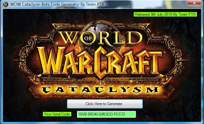 WoW cataclysm beta codes: Instructions