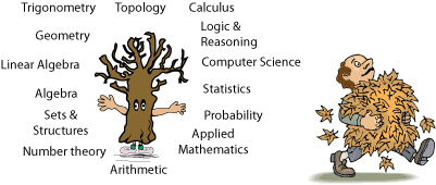 Excel Math: The Math Family Tree and its Branches