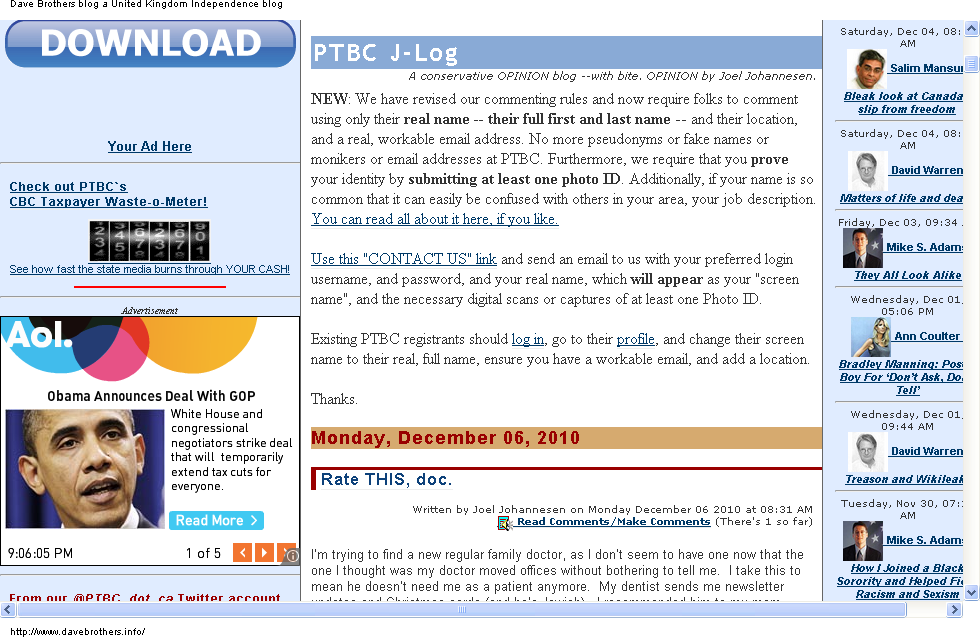 Today's politics by Freedomlover: Conservative blogs from around the world