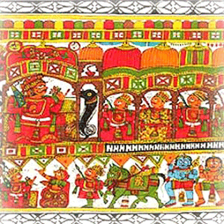 hanging by a thread: Painted textiles: Pabuji ki Phad