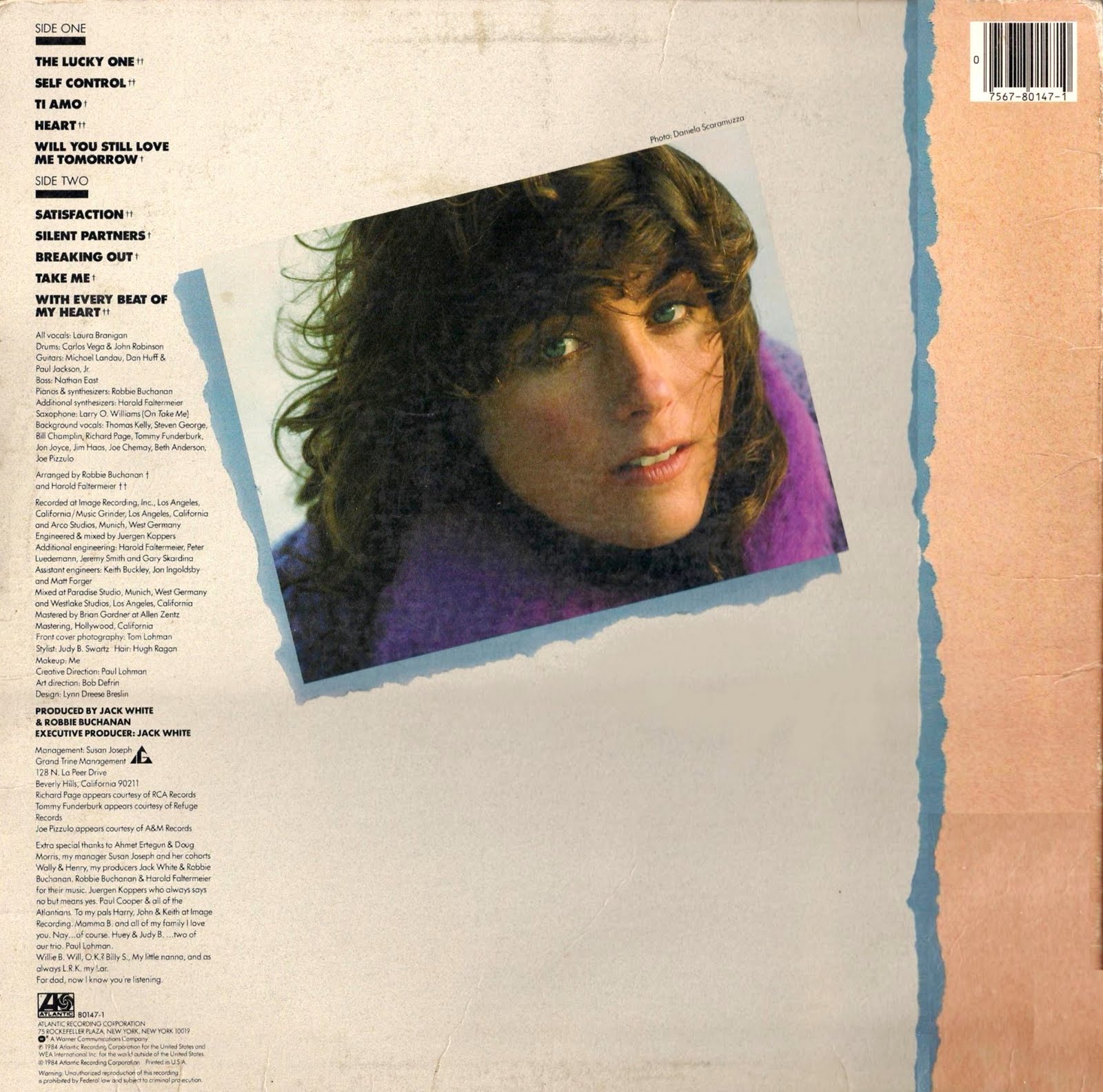 BRAVO!! POR LA MÚSICA: 1984 - Laura Branigan - SELF CONTROL