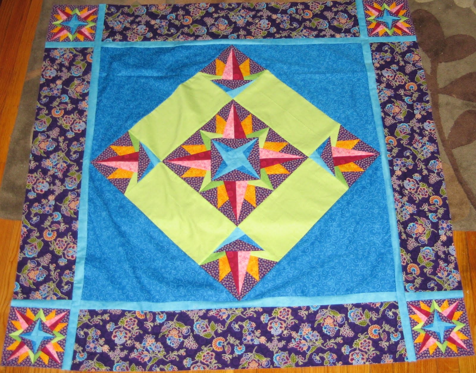 A Quilting Jewel: Fire & Ice Top Completed