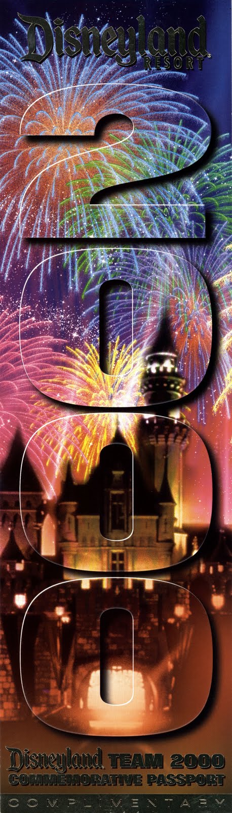 Vintage Disneyland Tickets: Happy New Year - 2000